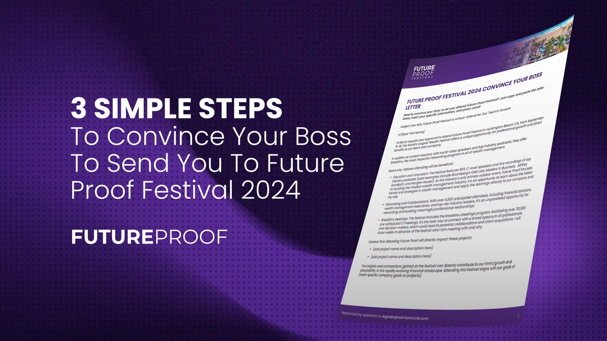 3 Simple Steps To Convince Your Boss To Send You To Future Proof ... 3 Simple Steps To Convince Your Boss To Send You To Future Proof ...